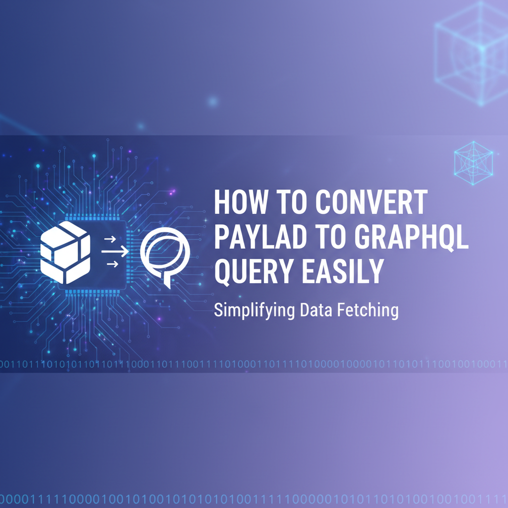 How to Convert Payload to GraphQL Query Easily