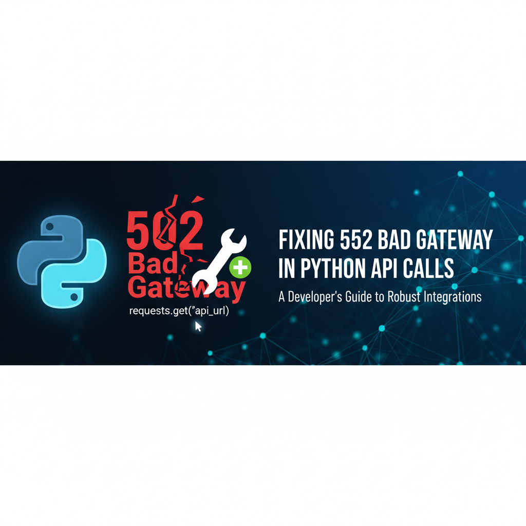 Fixing 502 Bad Gateway in Python API Calls