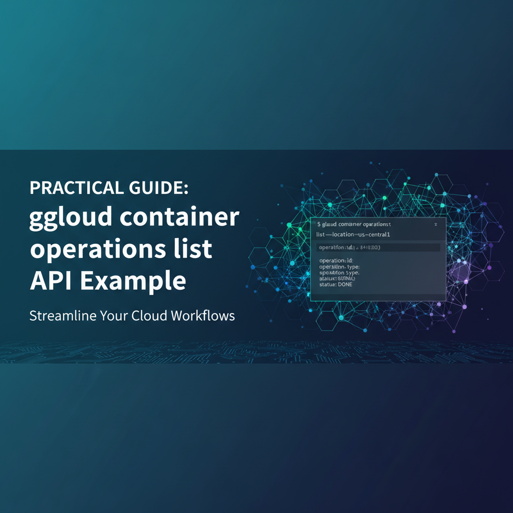 Practical Guide: gcloud container operations list API Example