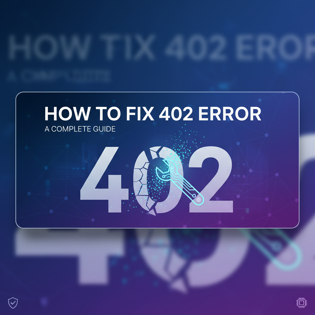 How to Fix 402 Error: A Complete Guide