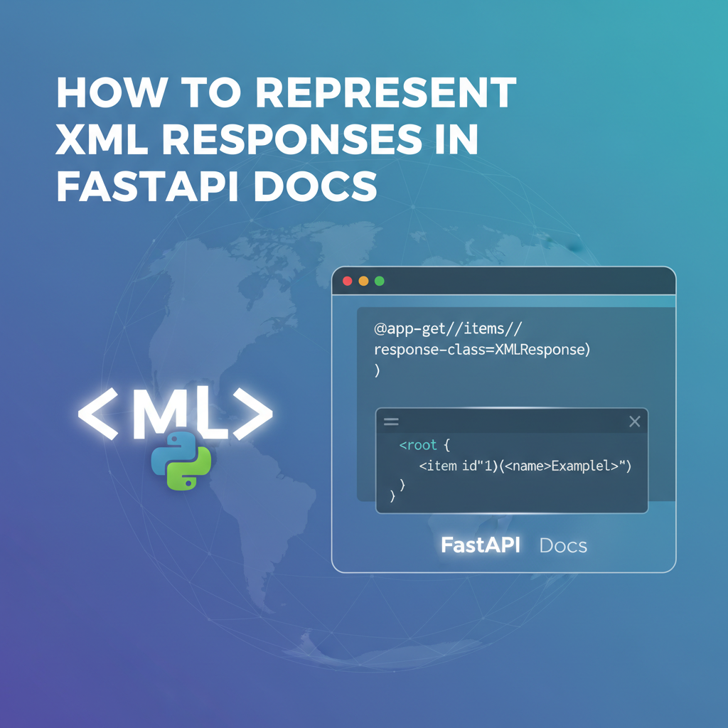 How to Represent XML Responses in FastAPI Docs