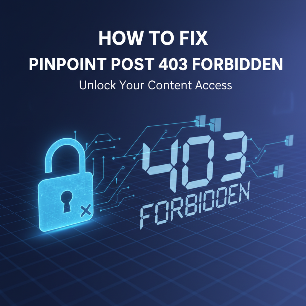 How to Fix Pinpoint Post 403 Forbidden