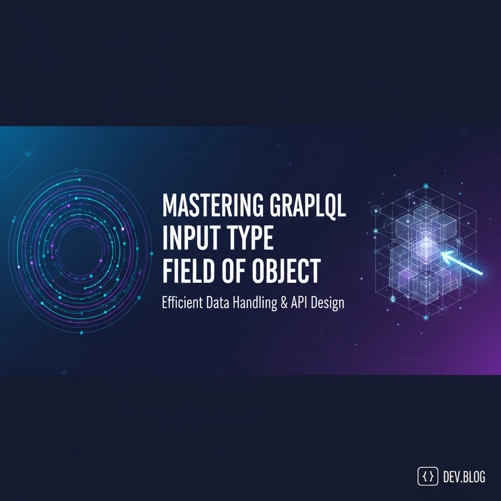 Mastering GraphQL Input Type Field of Object