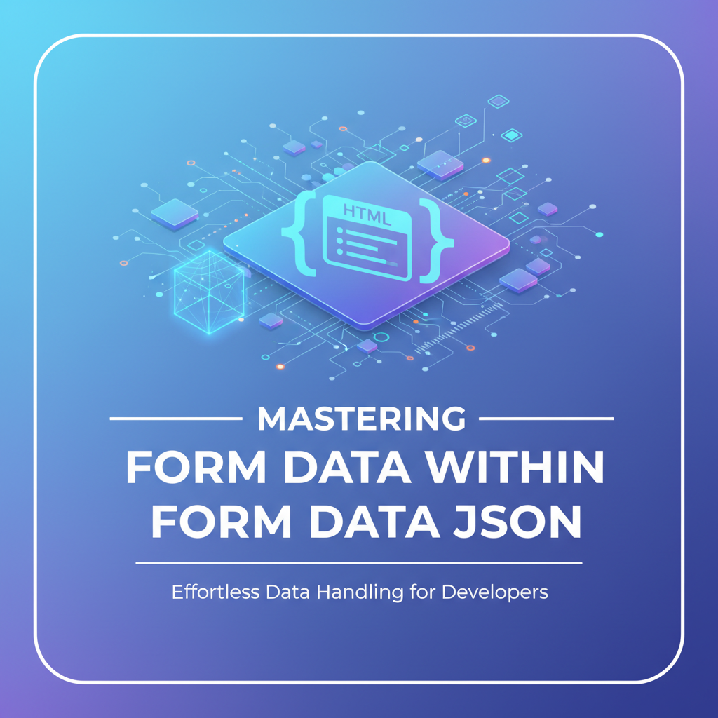 Mastering Form Data Within Form Data JSON