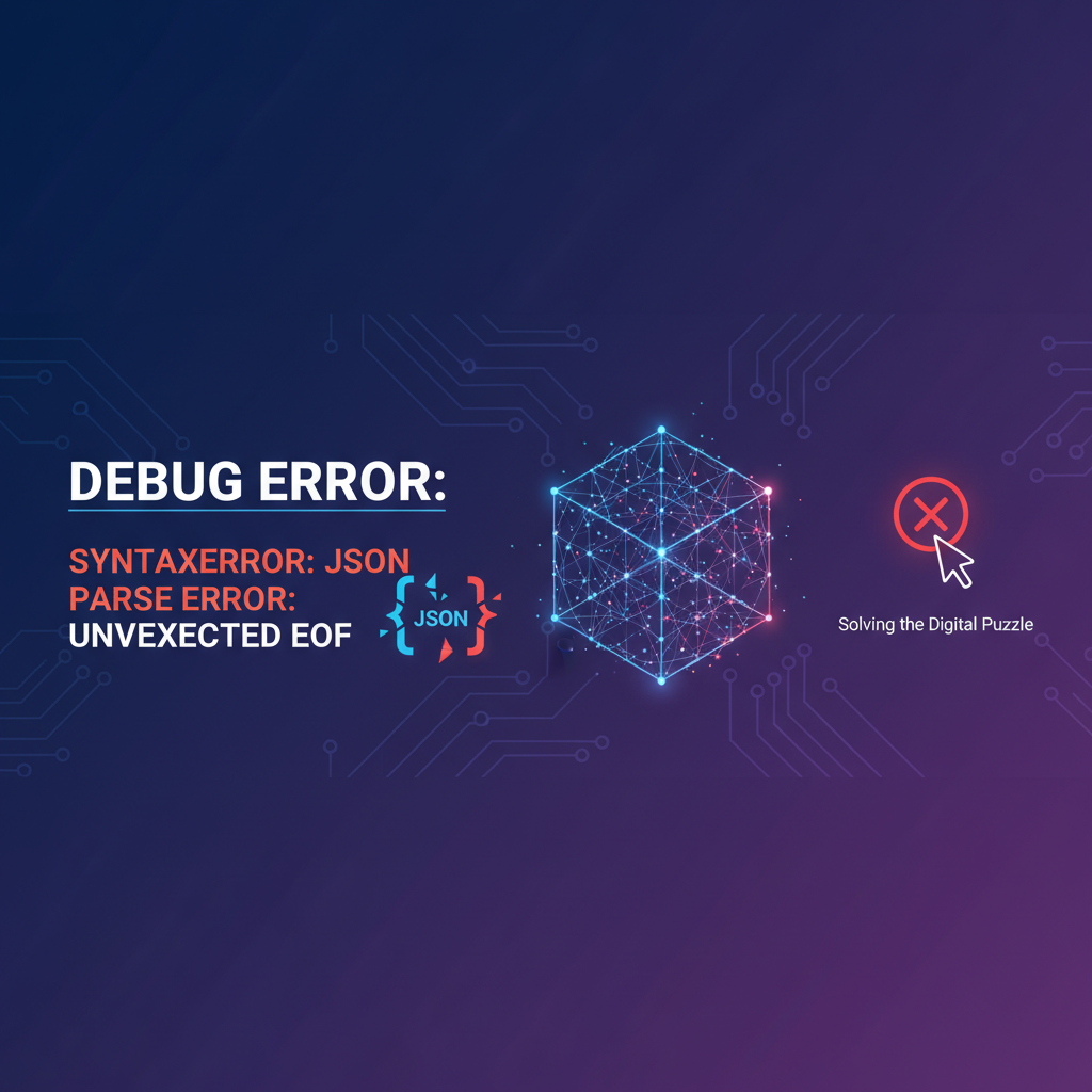 Debug error: syntaxerror: json parse error: unexpected eof