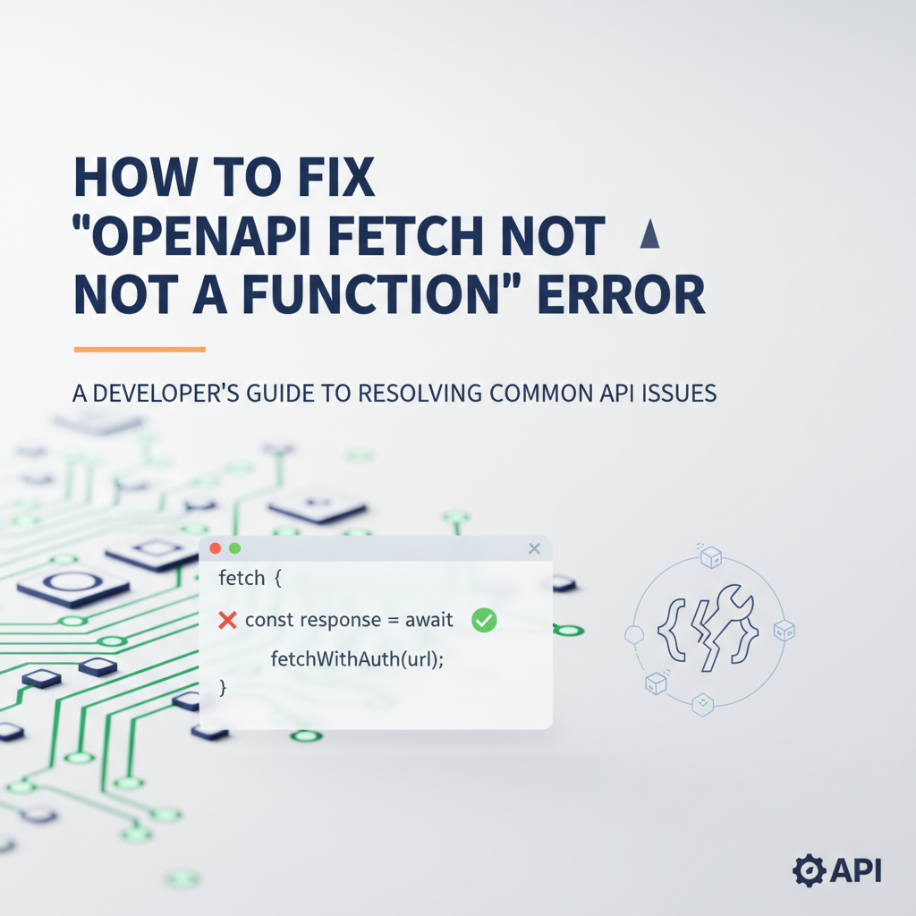 How to Fix 'openapi fetch not a function' Error