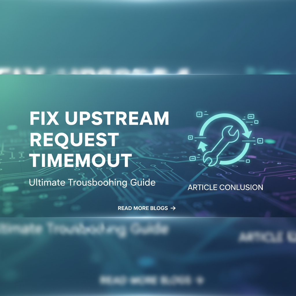 Fix Upstream Request Timeout: Ultimate Troubleshooting Guide