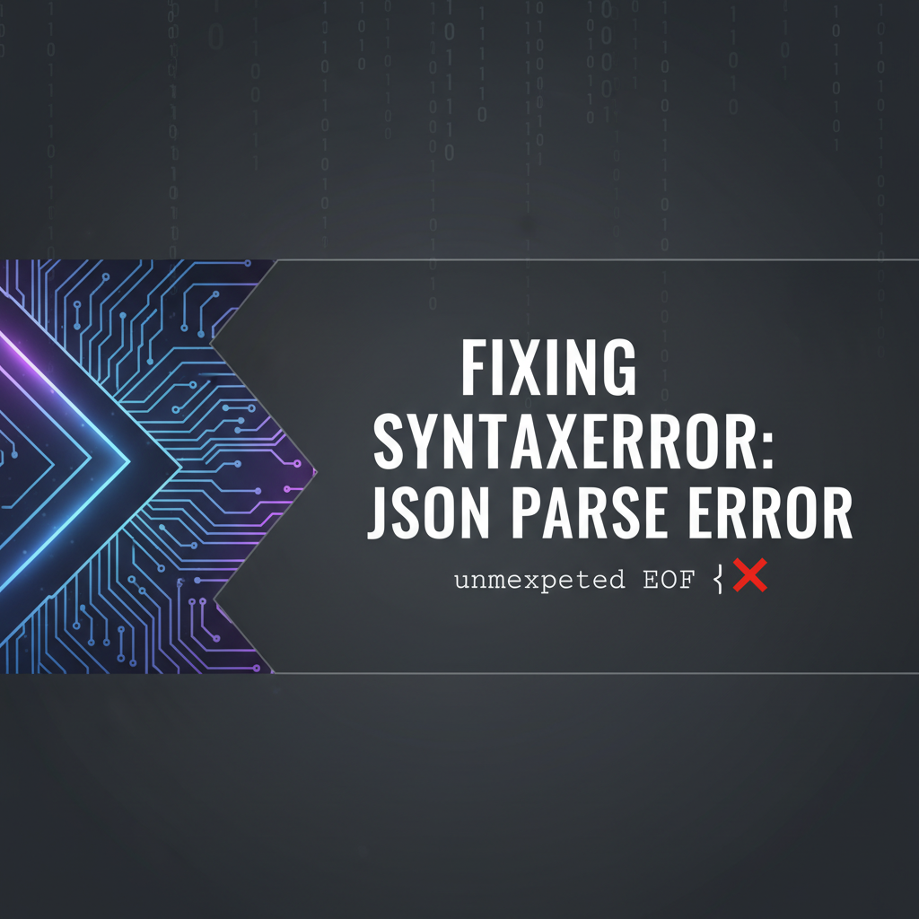 Fixing `error: syntaxerror: json parse error: unexpected eof`