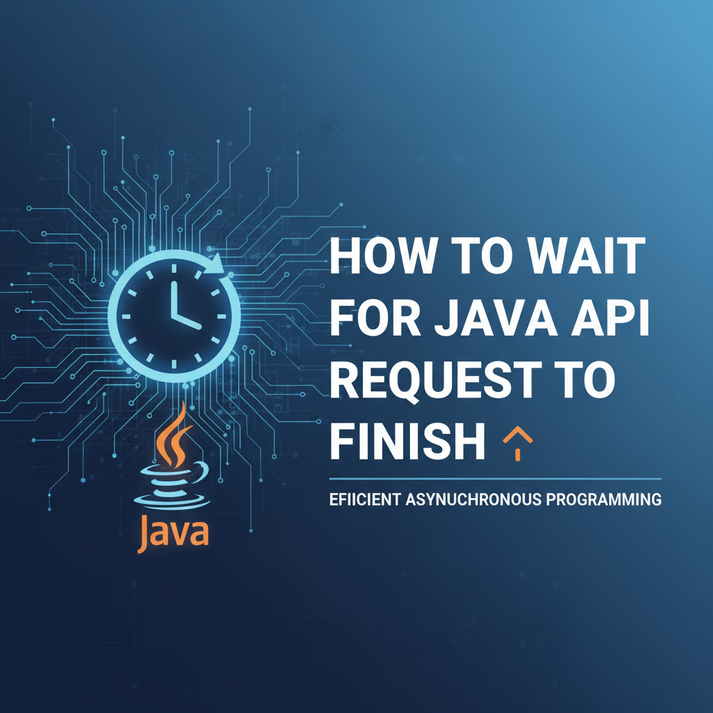 How to Wait for Java API Request to Finish