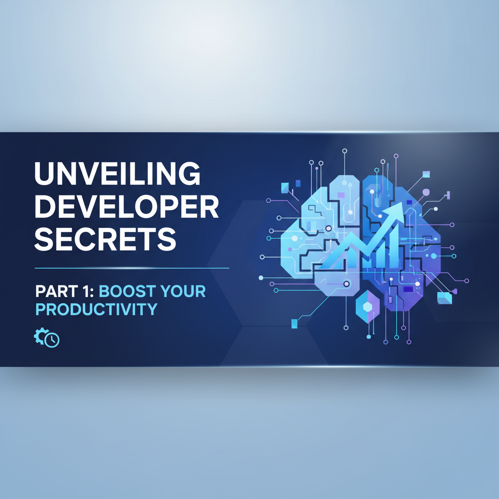 Unveiling Developer Secrets Part 1: Boost Your Productivity