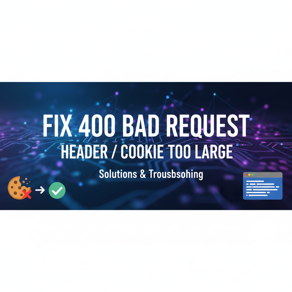 Fix 400 Bad Request: Header/Cookie Too Large