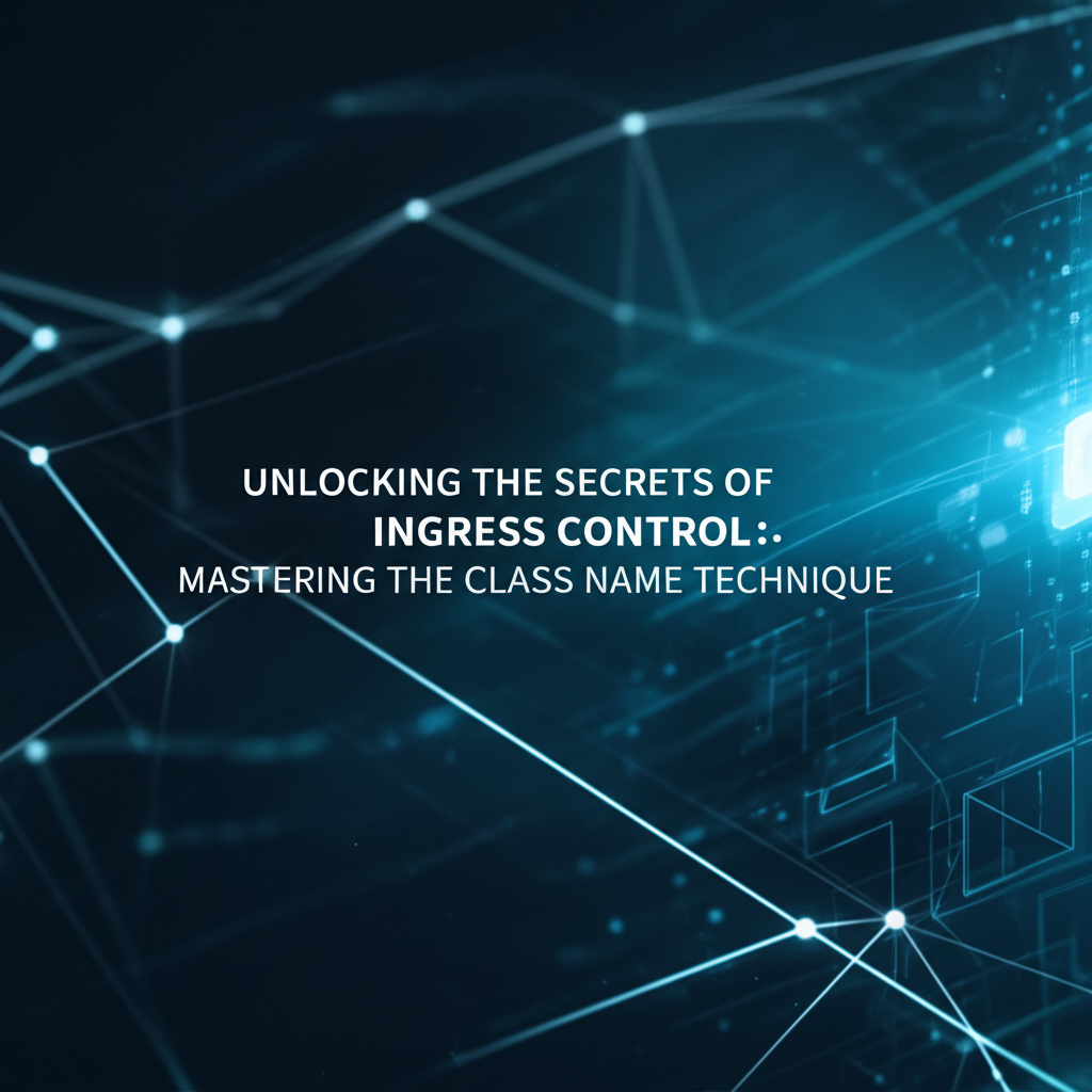 Unlocking the Secrets of Ingress Control: Mastering the Class Name Technique