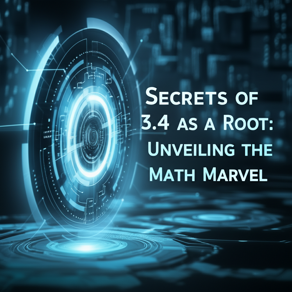 The Secrets of 3.4 as a Root: Unveiling the Math Marvel