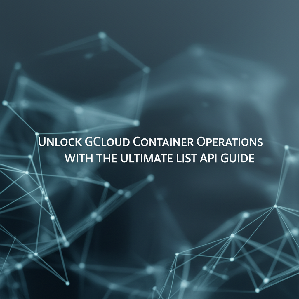 Unlock GCloud Container Operations with the Ultimate List API Guide