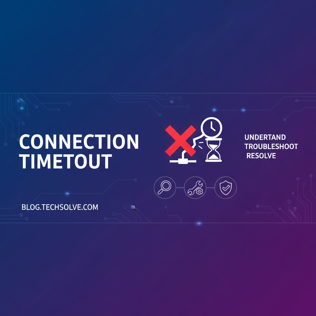 Connection Timeout: Understand, Troubleshoot & Resolve