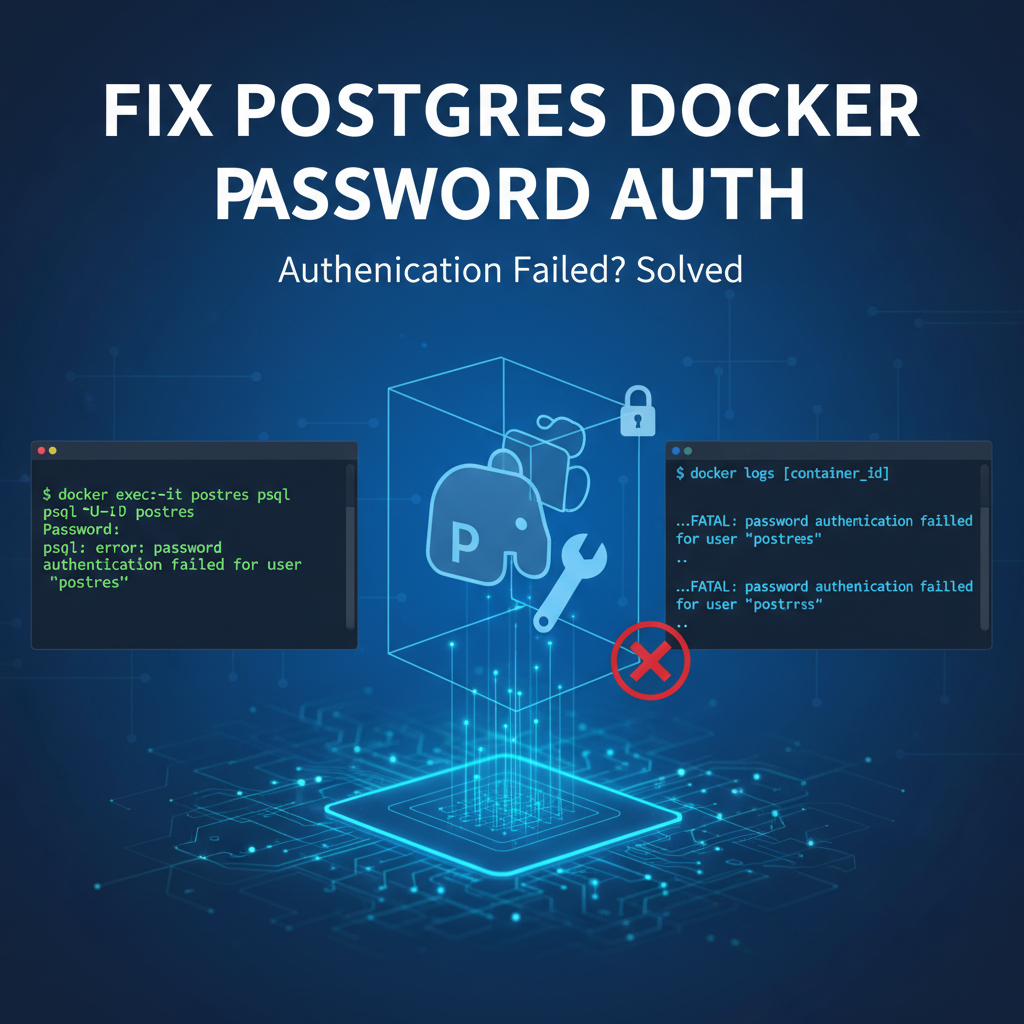 Fix Postgres Docker Container Password Authentication Failed
