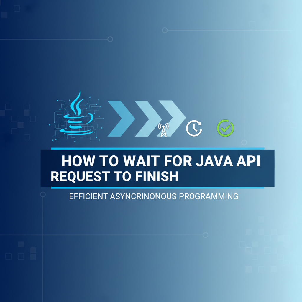 How to Wait for Java API Request to Finish