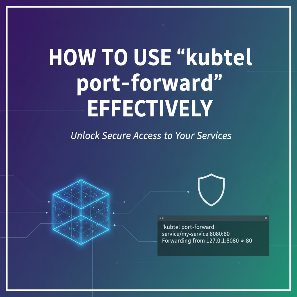 How to Use kubectl port-forward Effectively