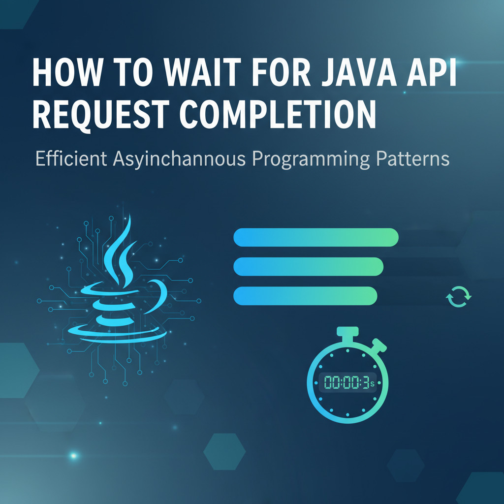 How to Wait for Java API Request Completion