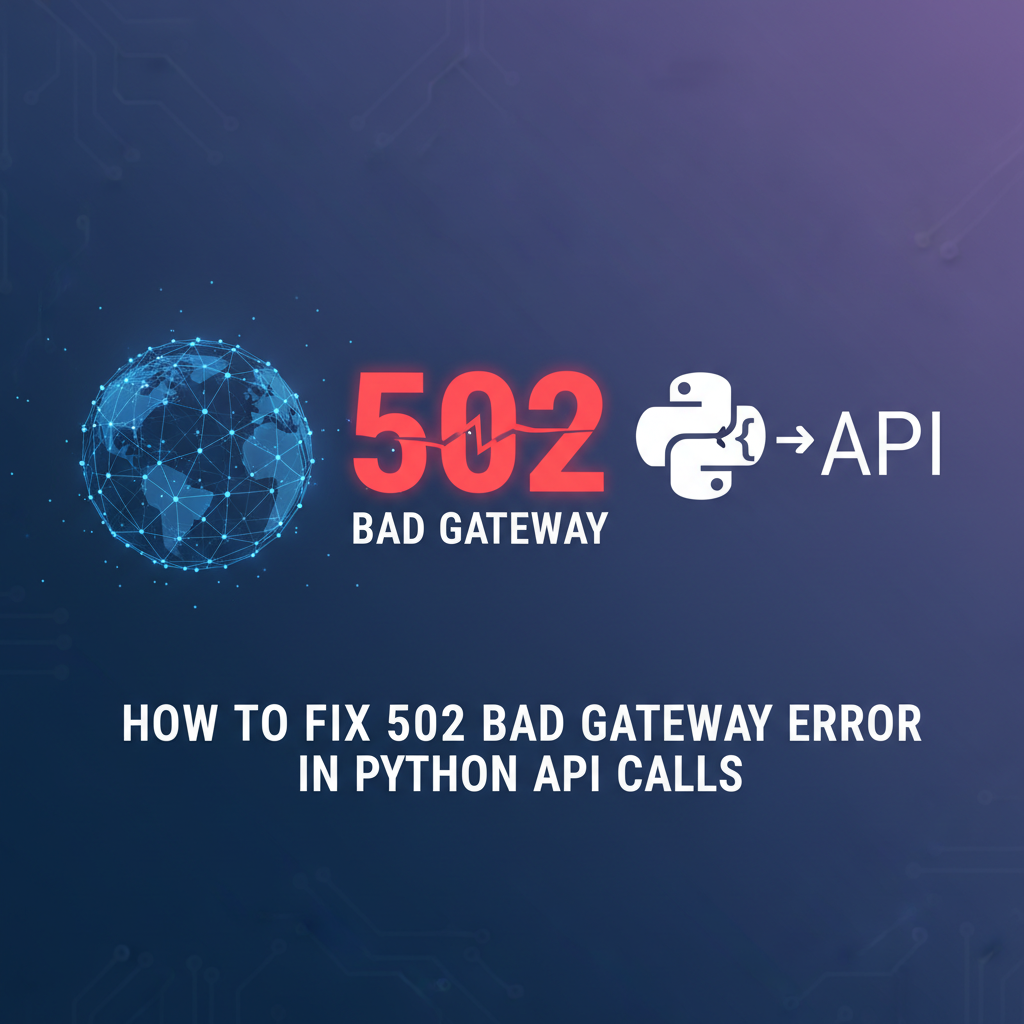 How to Fix 502 Bad Gateway Error in Python API Calls