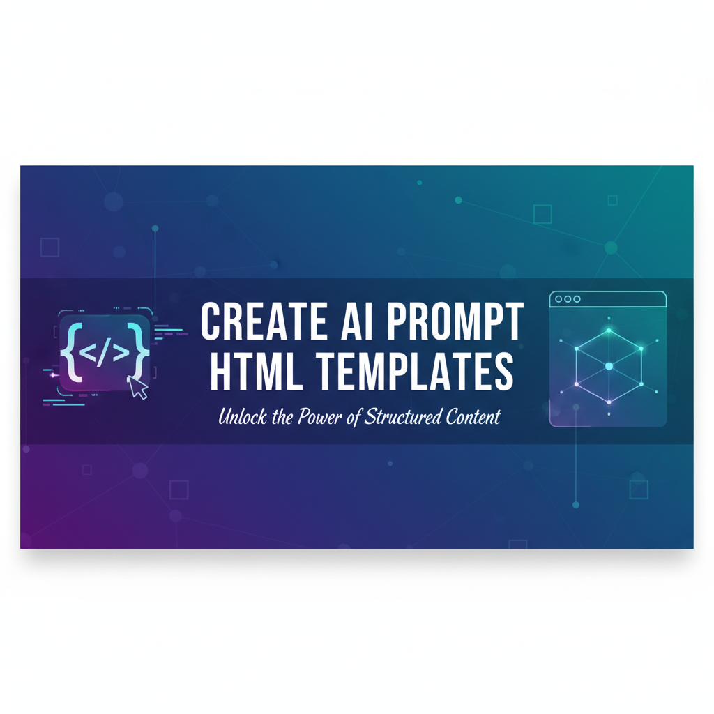 Create Stunning AI Prompt HTML Templates