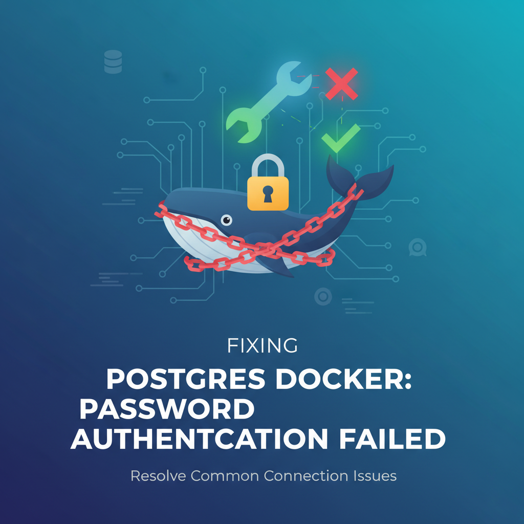 Fixing Postgres Docker Container Password Authentication Failed