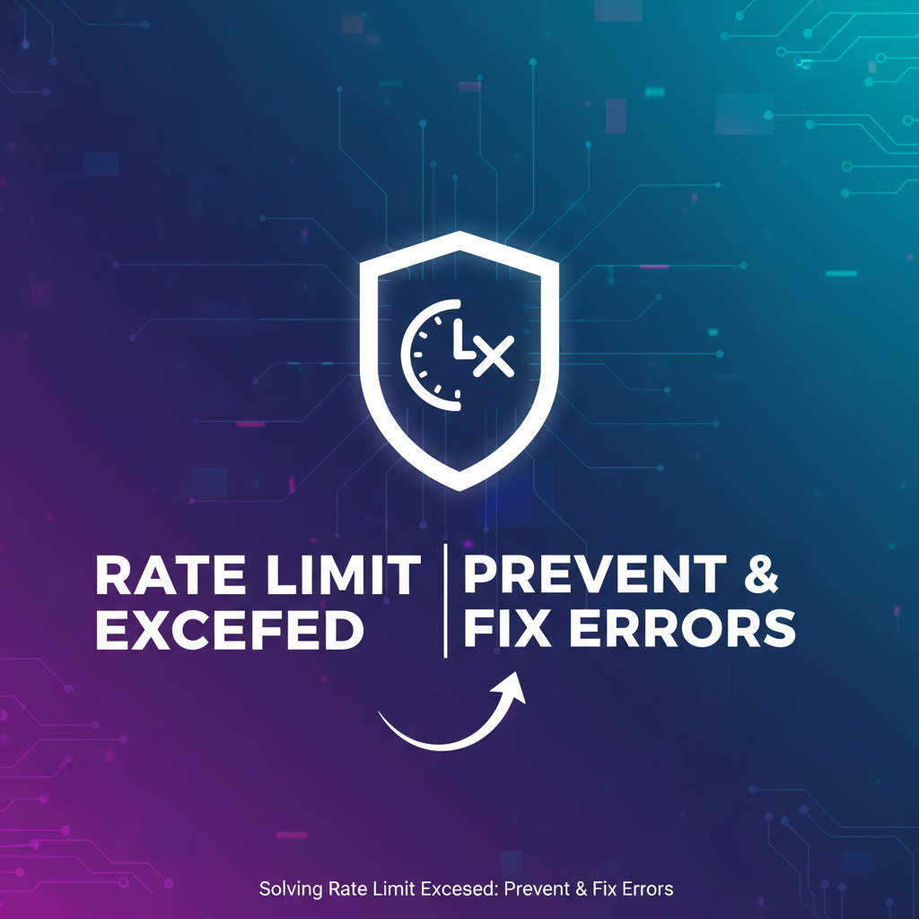 Solving Rate Limit Exceeded: Prevent & Fix Errors