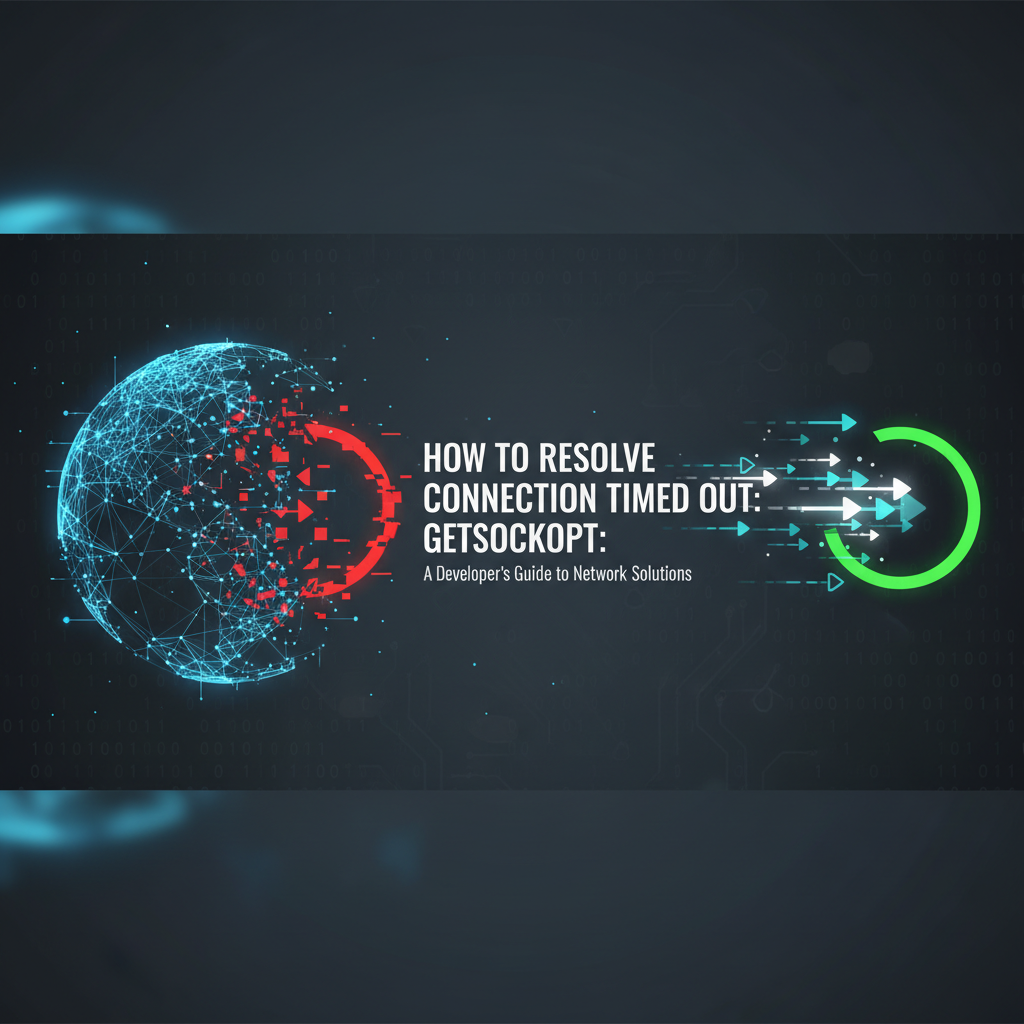 How to Resolve 'connection timed out: getsockopt'