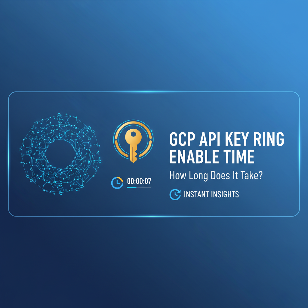 GCP API Key Ring Enable Time: How Long Does It Take?