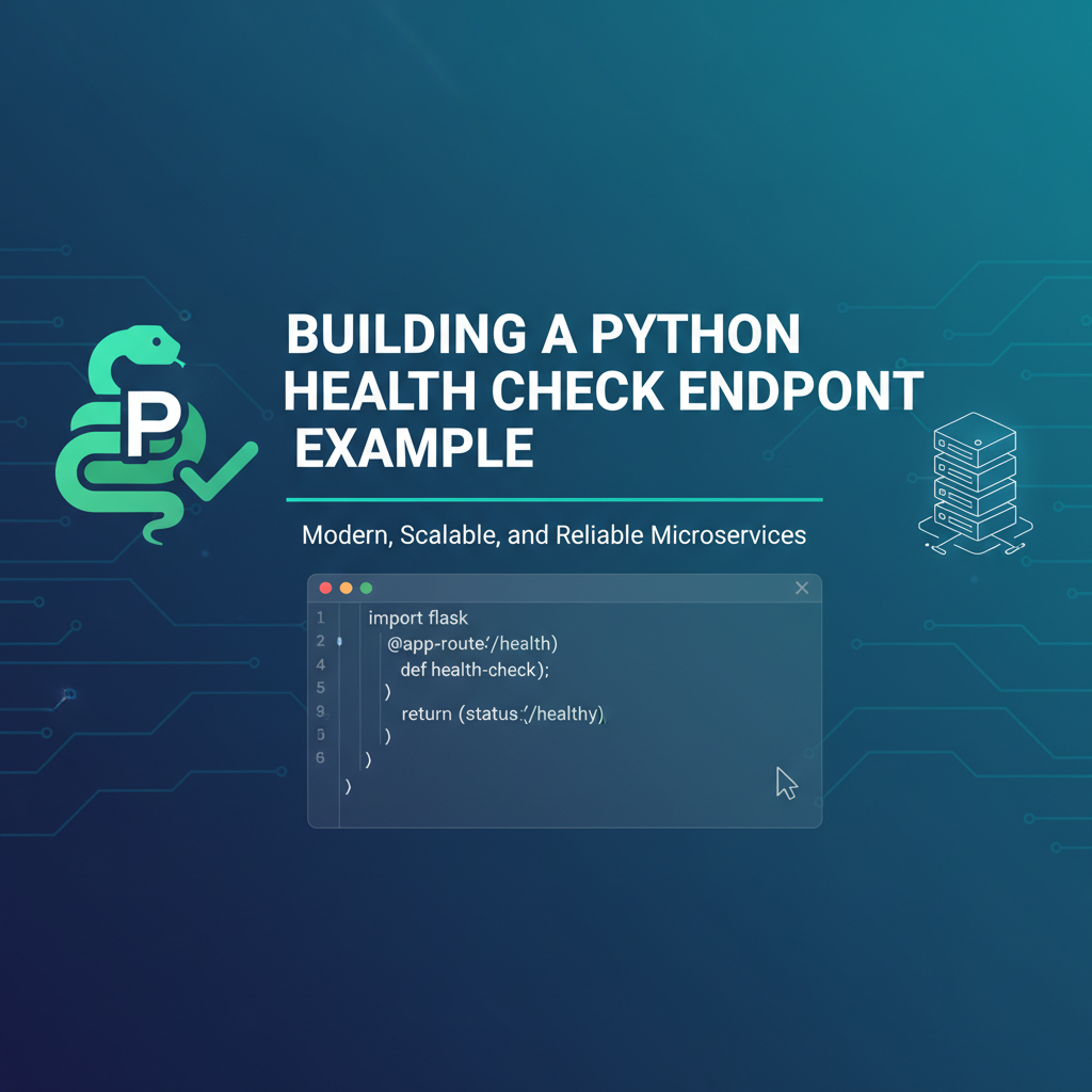 Building a Python Health Check Endpoint Example