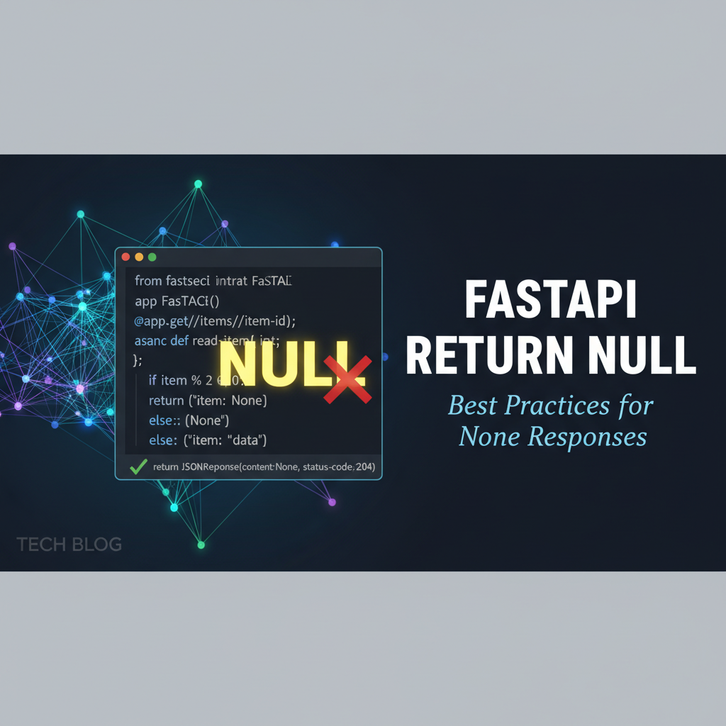 FastAPI Return Null: Best Practices for None Responses