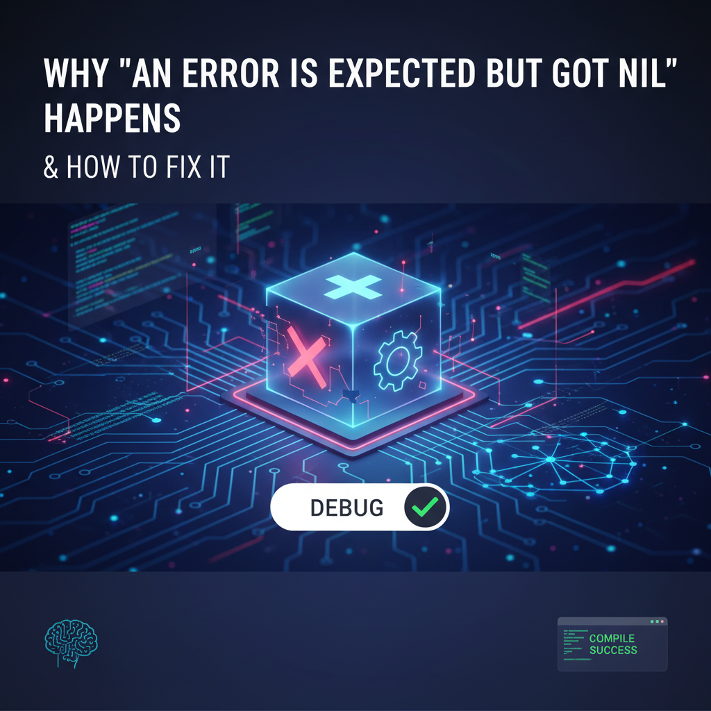 Why 'an error is expected but got nil' Happens & How to Fix It