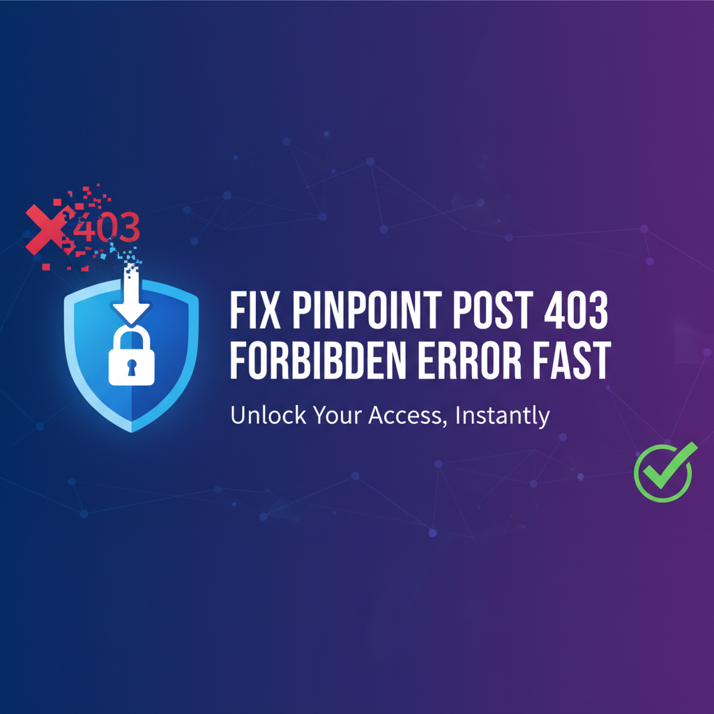 Fix Pinpoint Post 403 Forbidden Error Fast