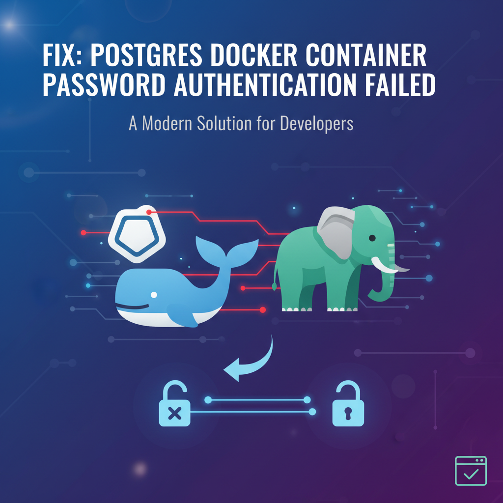 Fix postgres docker container password authentication failed