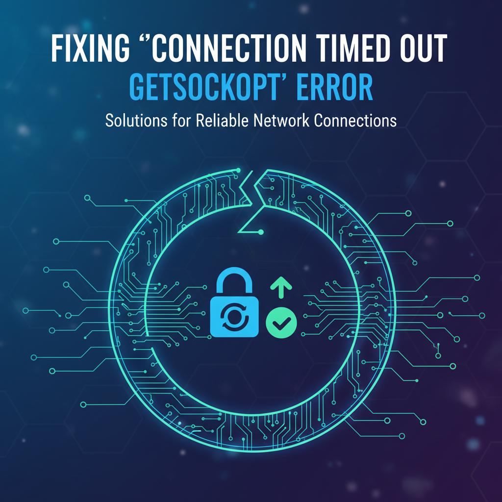 Fixing 'connection timed out: getsockopt' Error