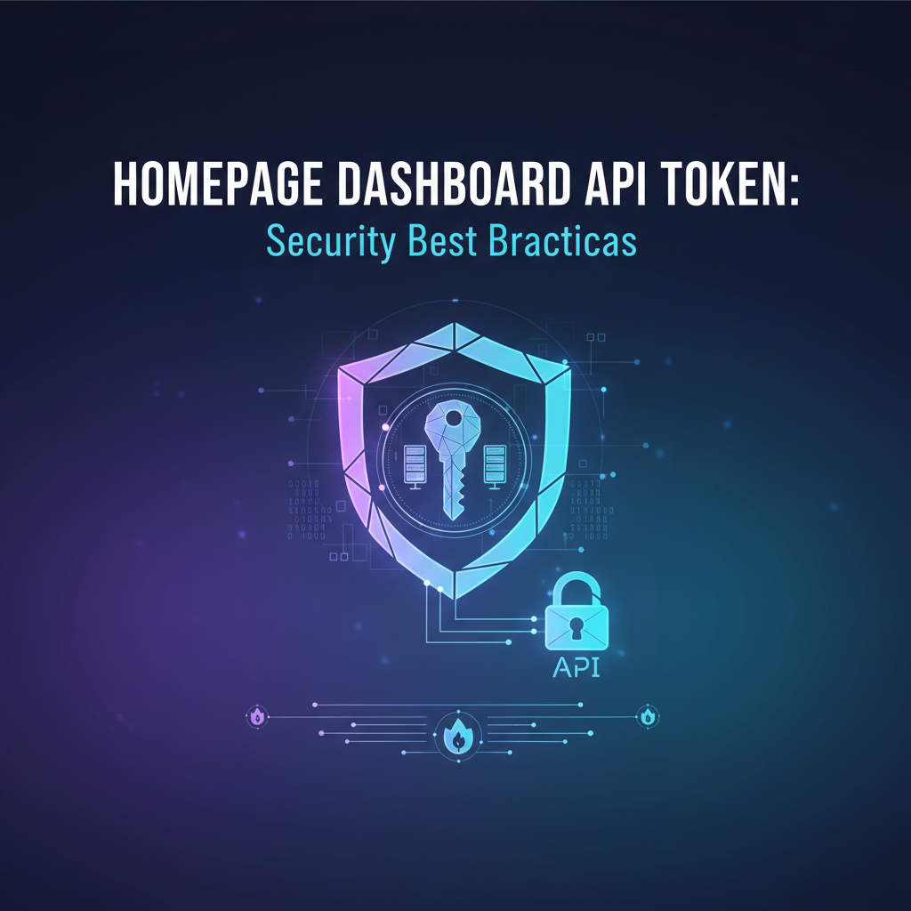 Homepage Dashboard API Token: Security Best Practices