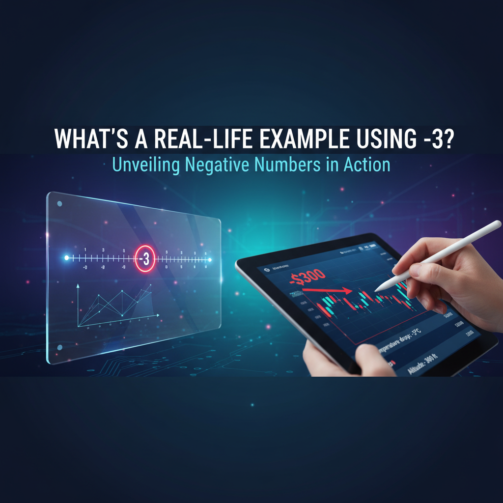 What's a Real-Life Example Using -3?