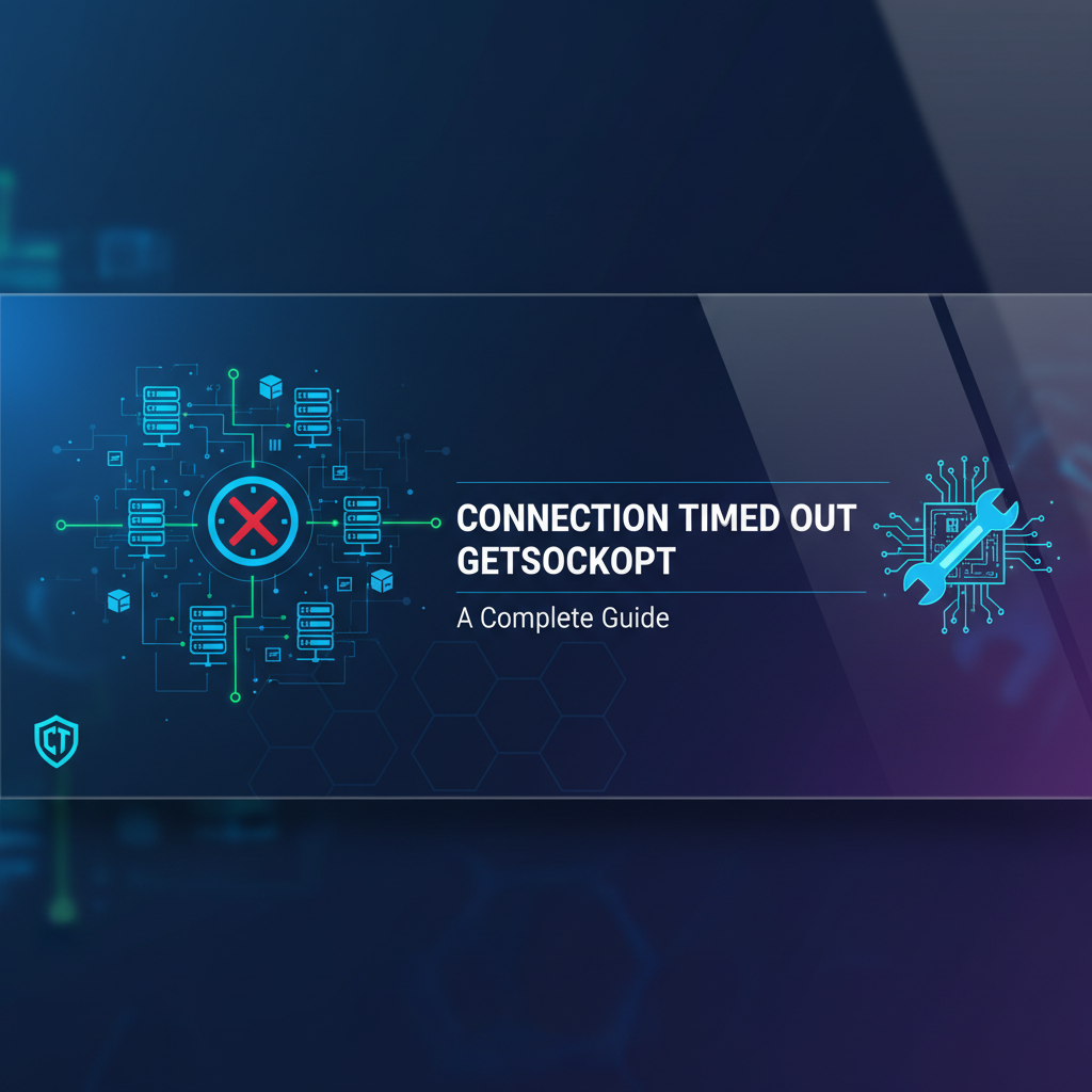 Fixing "Connection Timed Out: Getsockopt" Error: A Complete Guide