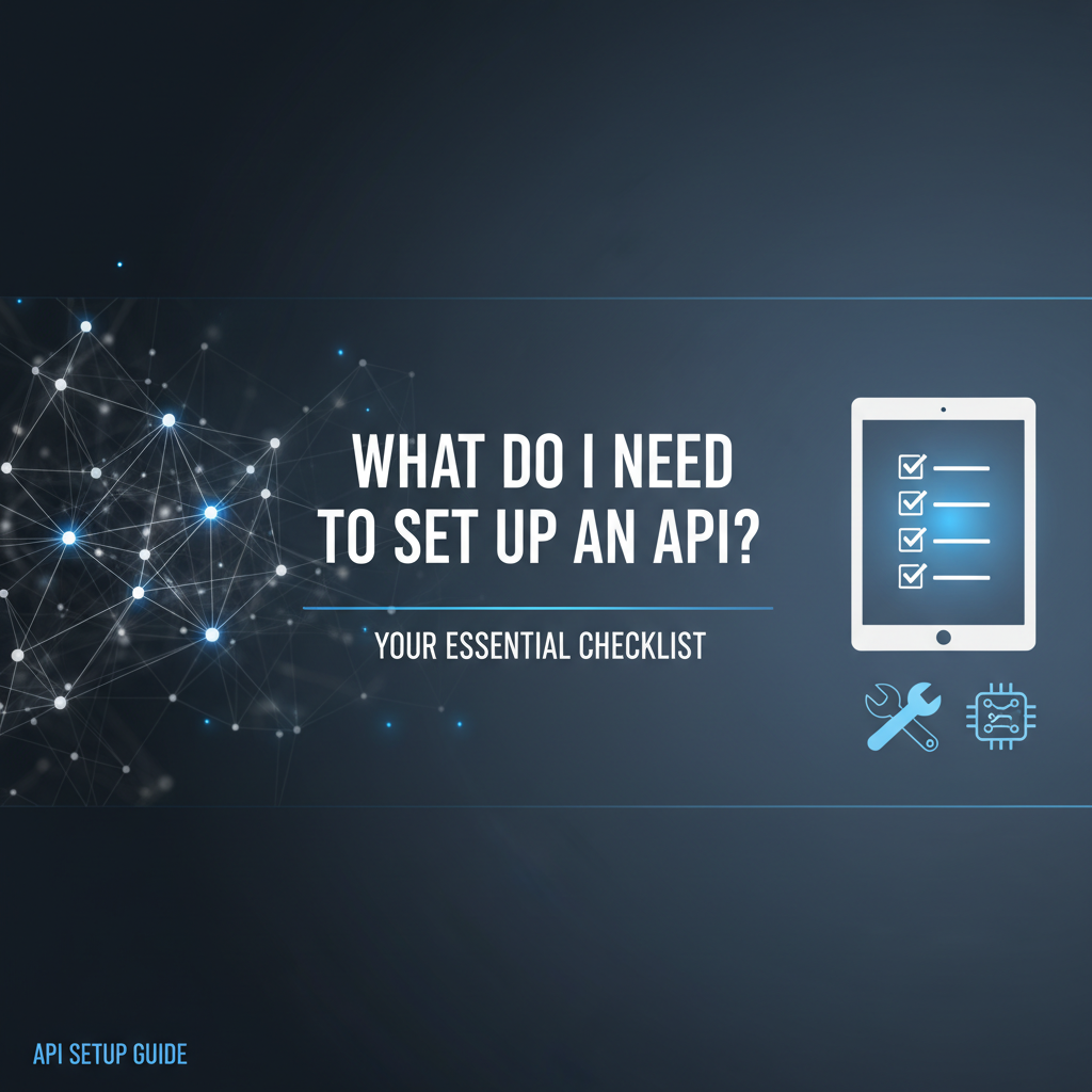 What Do I Need to Set Up an API? Your Essential Checklist