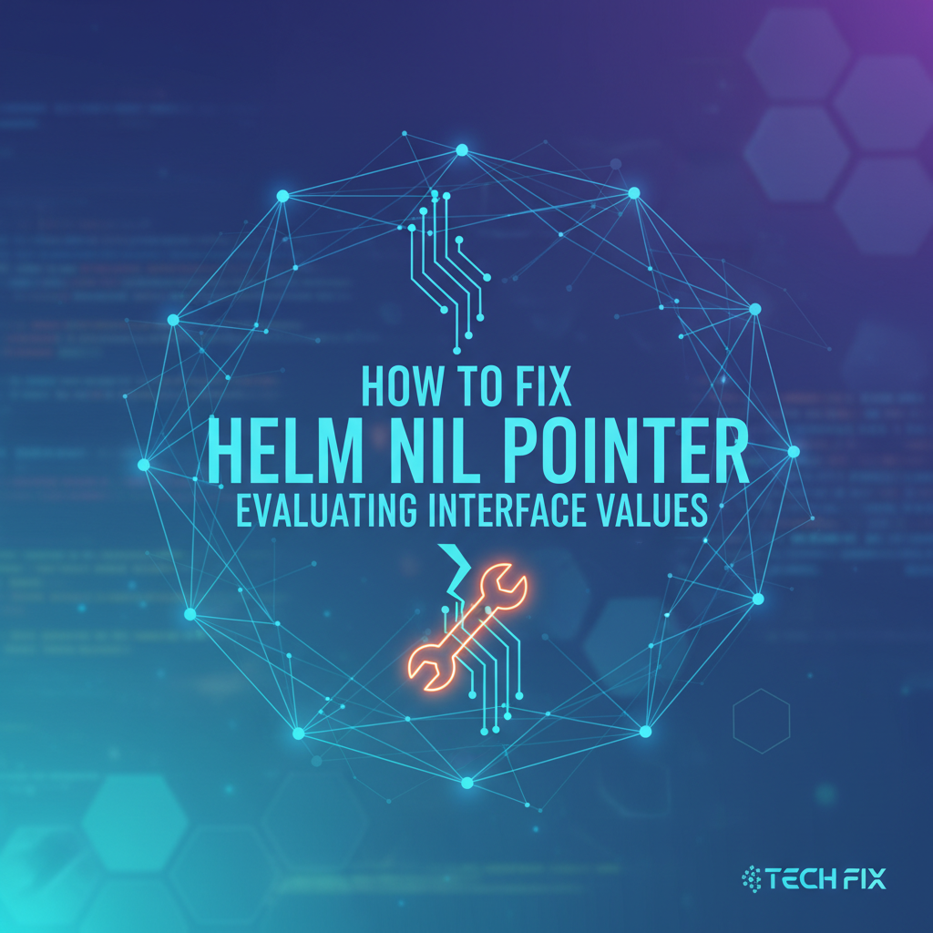 How to Fix Helm Nil Pointer Evaluating Interface Values