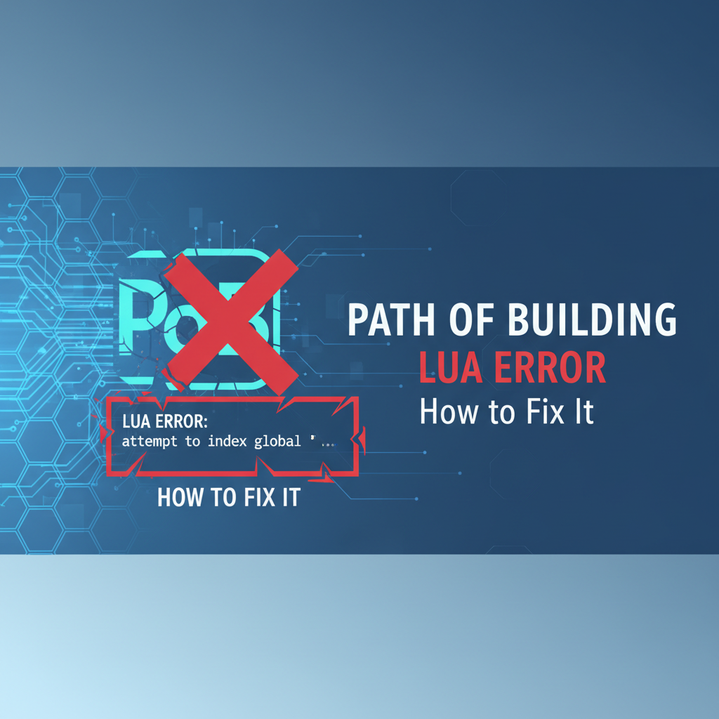 Path of Building Lua Error: How to Fix It