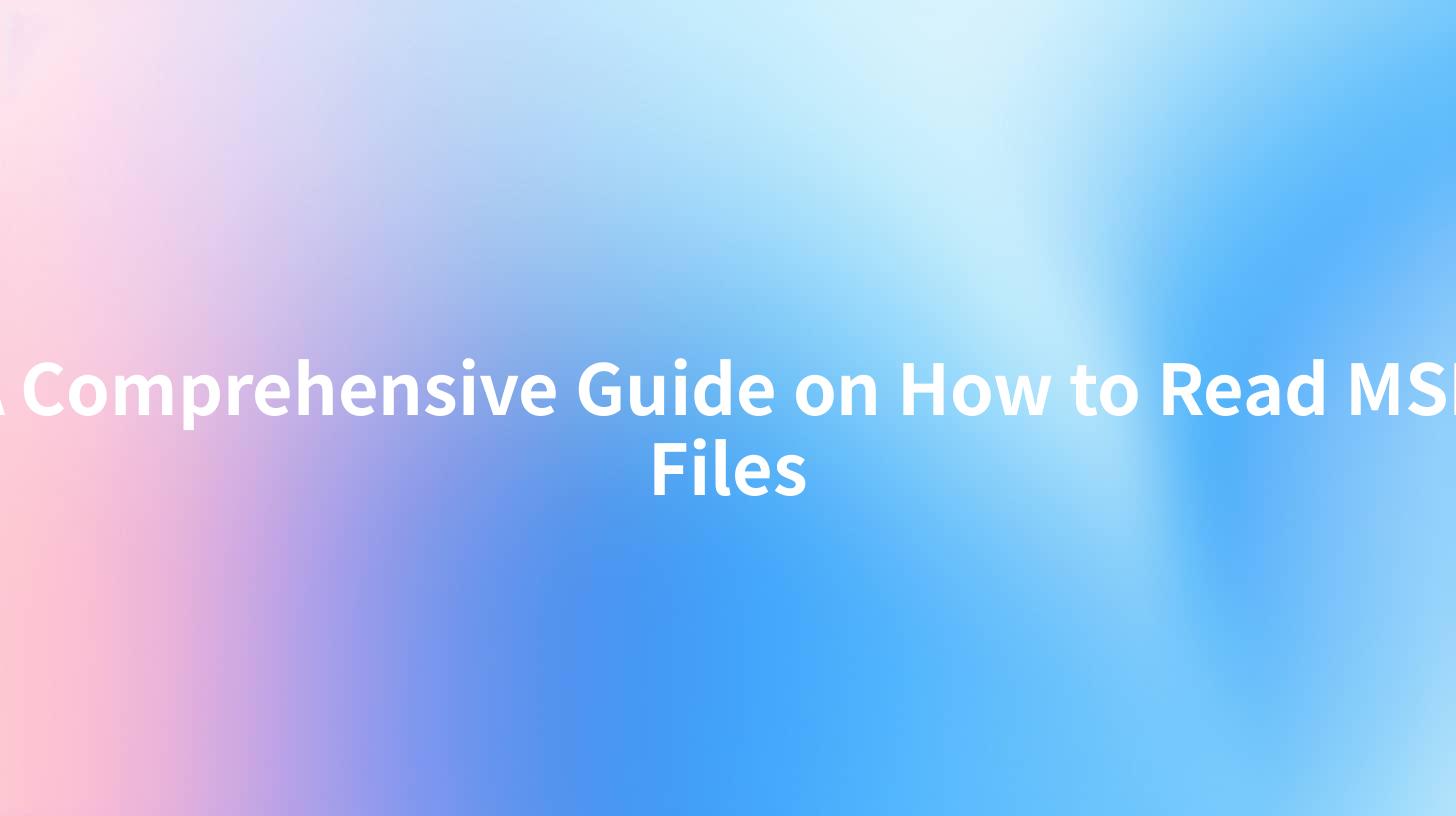 A Comprehensive Guide on How to Read MSK Files