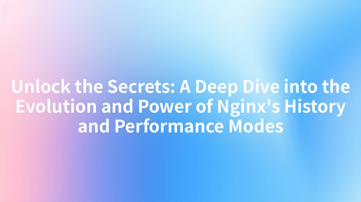 Unlock the Secrets: A Deep Dive into the Evolution and Power of Nginx's History and Performance ...