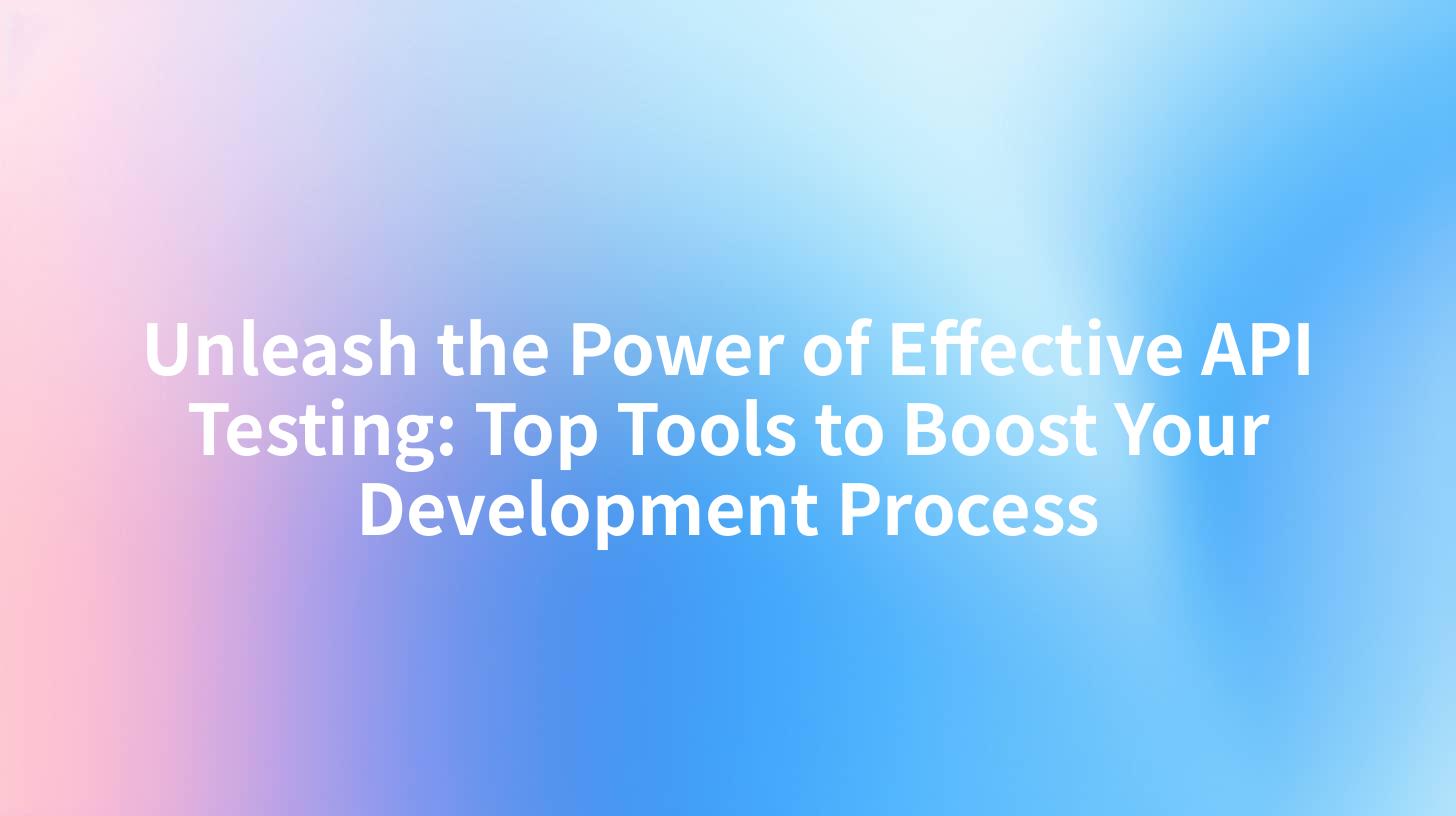 Unleash the Power of Effective API Testing: Top Tools to Boost Your ...